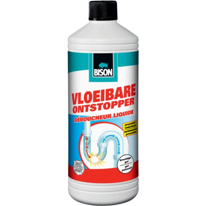 Bison vloeibare ontstopper, fles van 1 l | OfficeSupplies-Shop.nl